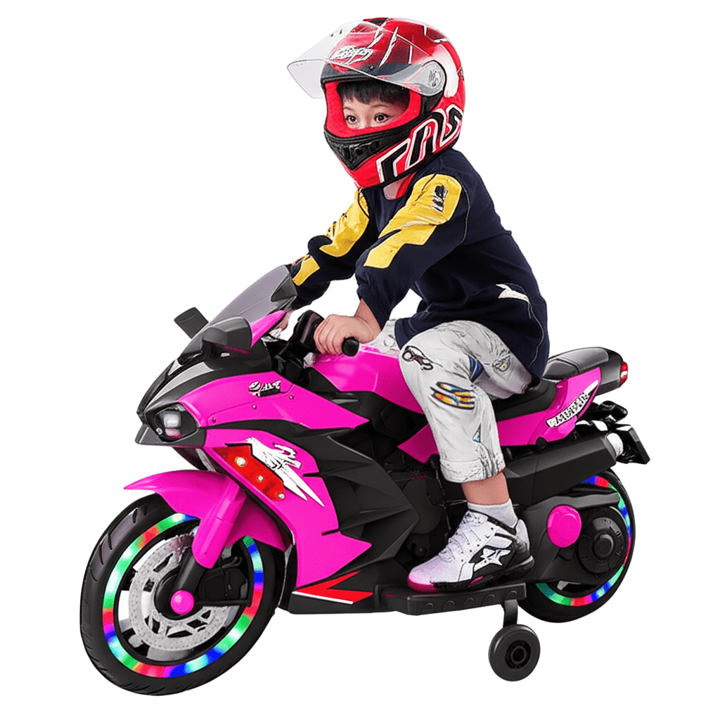 CATCOOL 12V Kids Electric Motorcycle, 2 Wheel 7AH Battery Ride On ...