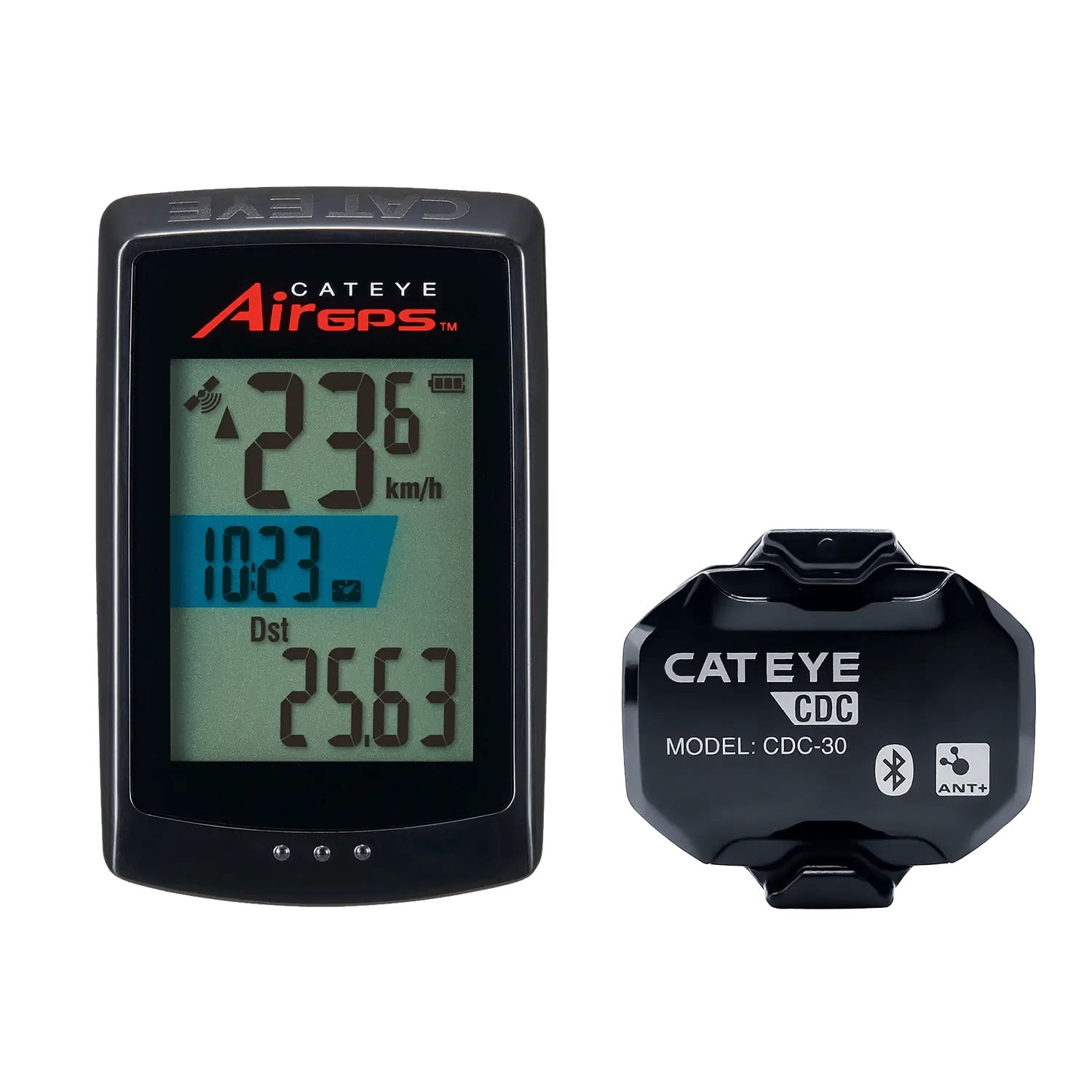 CatEye Bicycle Bike GPS Accessory - AirGPS Cycling Computer with Cadence Sensor, Black - Walmart.com