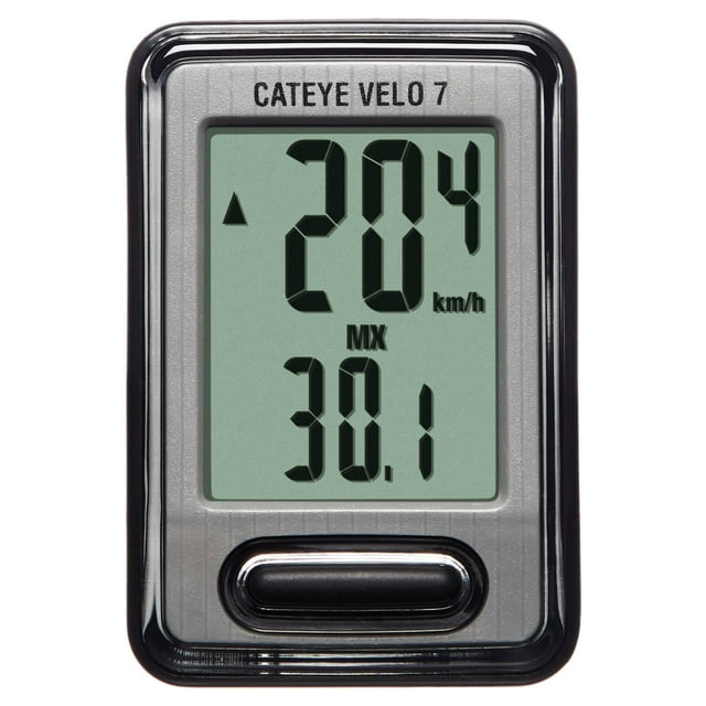 CATEYE Velo 7 Bike Computer with Auto Start/Stop, Pace Arrow, FlexTight ...