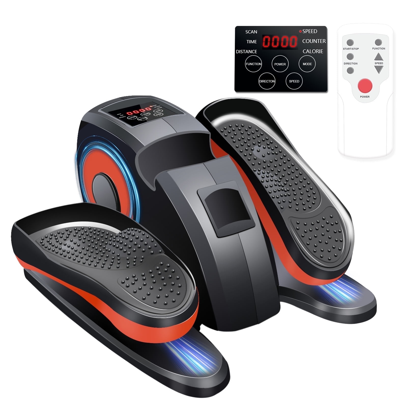RICAN Under Desk Elliptical, Ellipse Leg Exerciser for Seniors Fully ...