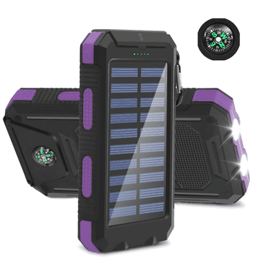 SOLPOWBEN 30000mAh Solar Charger, Portable Solar Power Bank with Dual ...