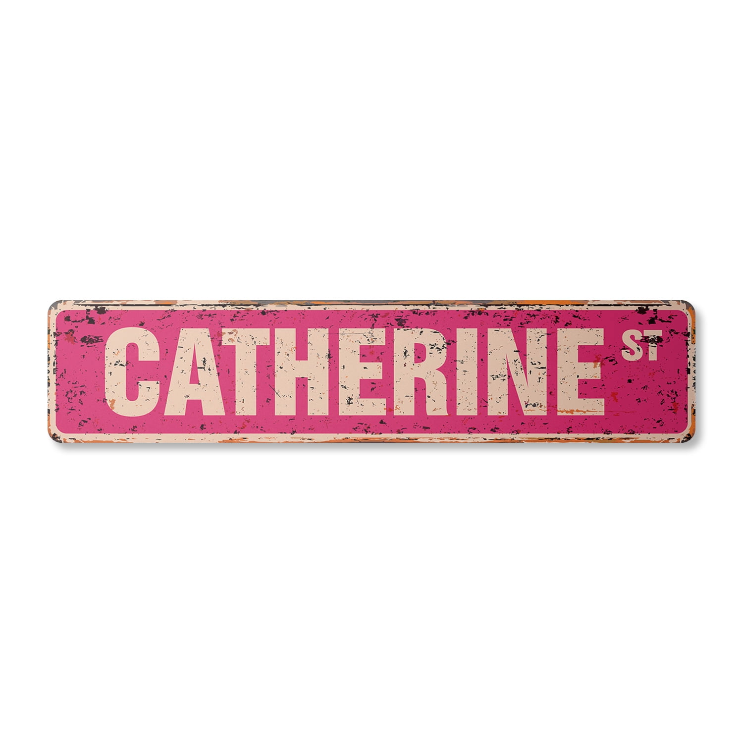 CATHERINE Vintage Plastic Street Sign Childrens Name Room Sign | Indoor ...