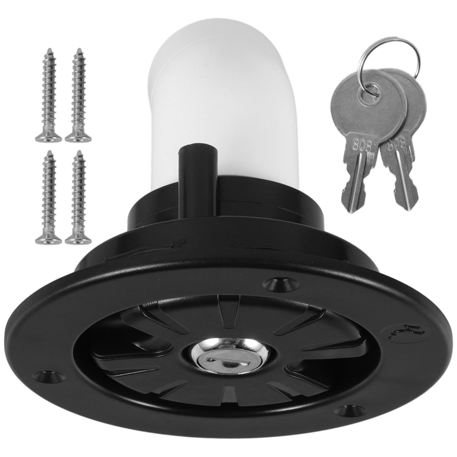 CATIEBYE 1 Set Black Abs Rv Water Inlet Plug Lockable For Rv Water ...