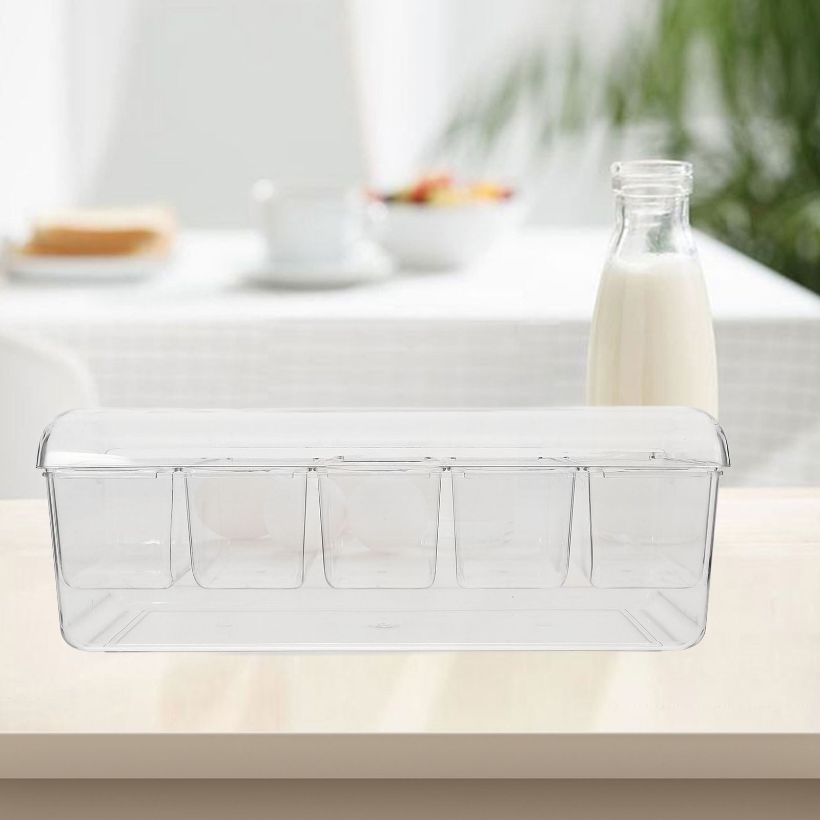 CATIEBYE 1 Set Chilled Condiment Server With Lid Containers Multi ...