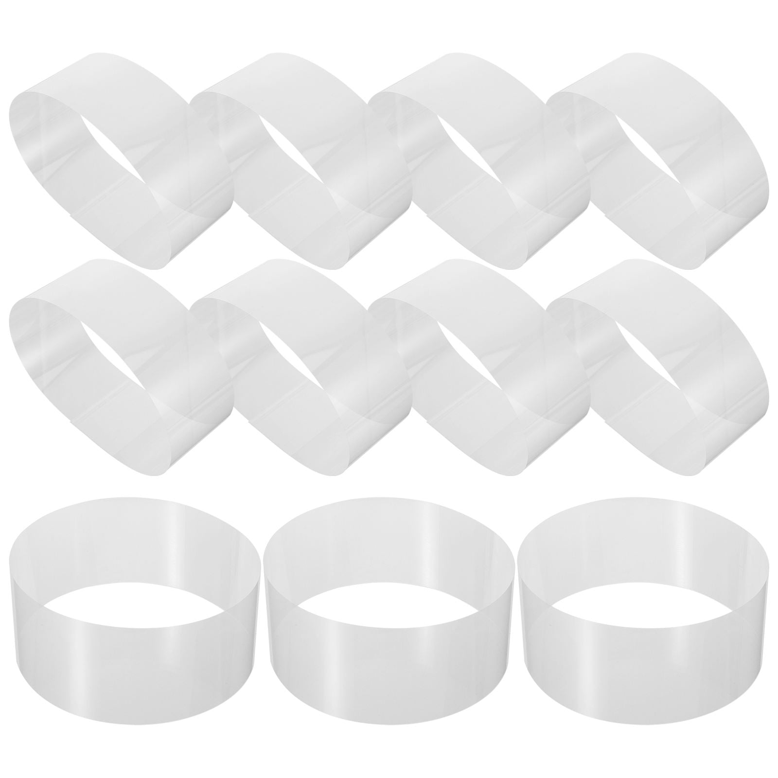 CATIEBYE Clear Plastic Cake Collar for Beautiful Mousse and Cake Edges ...