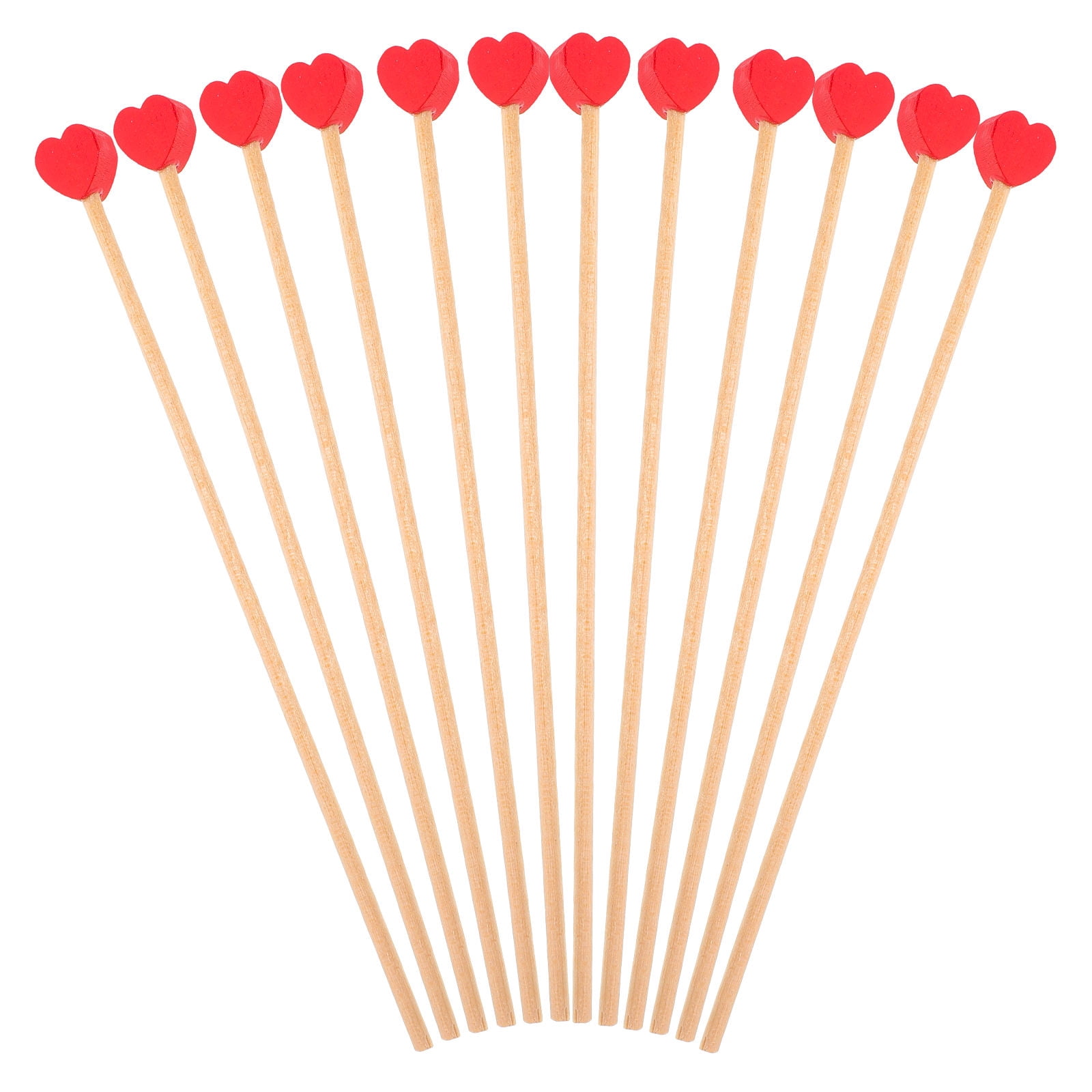 CATIEBYE 100Pcs Red Wooden Coffee Stirrer for Everyday Use and ...
