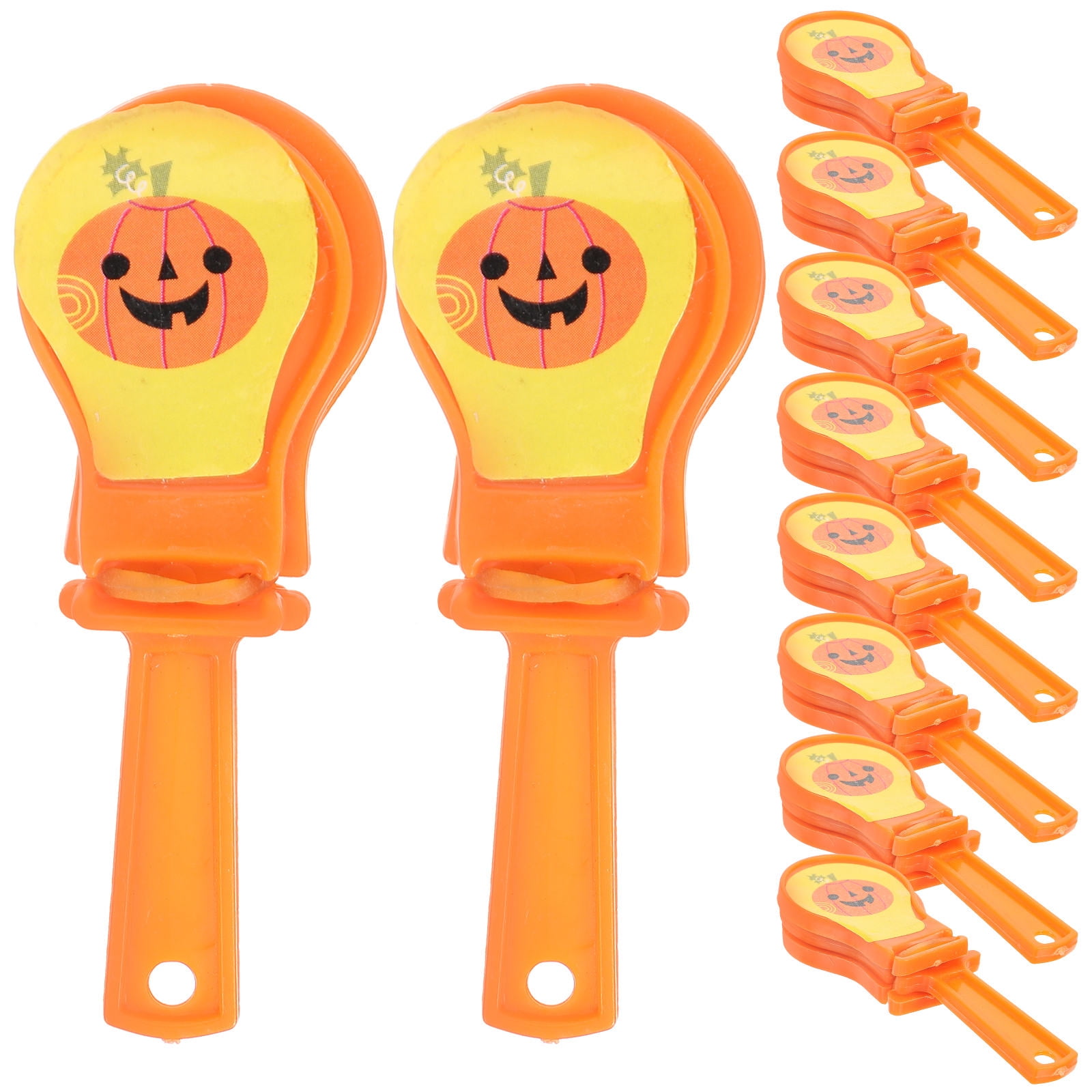 CATIEBYE Catiebye Party Noisemakers 10pcs Orange Plastic Hand Clapper ...