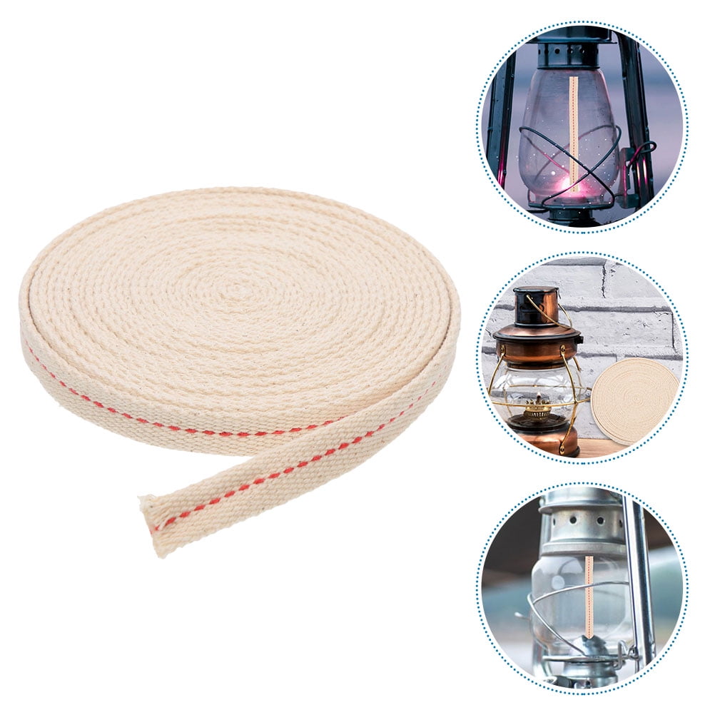 CATIEBYE 16Pcs Oil Lamp Replace Wicks White Flat for Alcohol Lamps ...