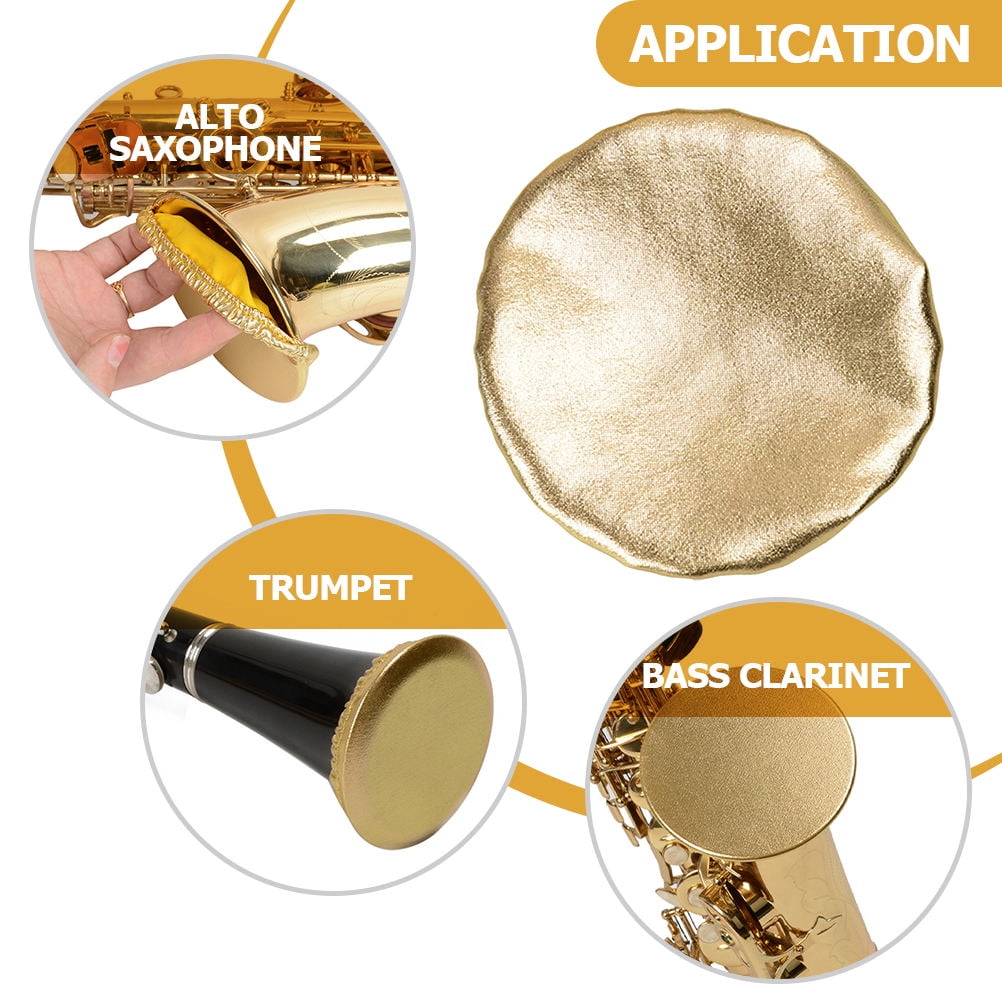 CATIEBYE 1Pack 4.72x4.72in Mesh Material Round Saxophone Bell Cover for ...