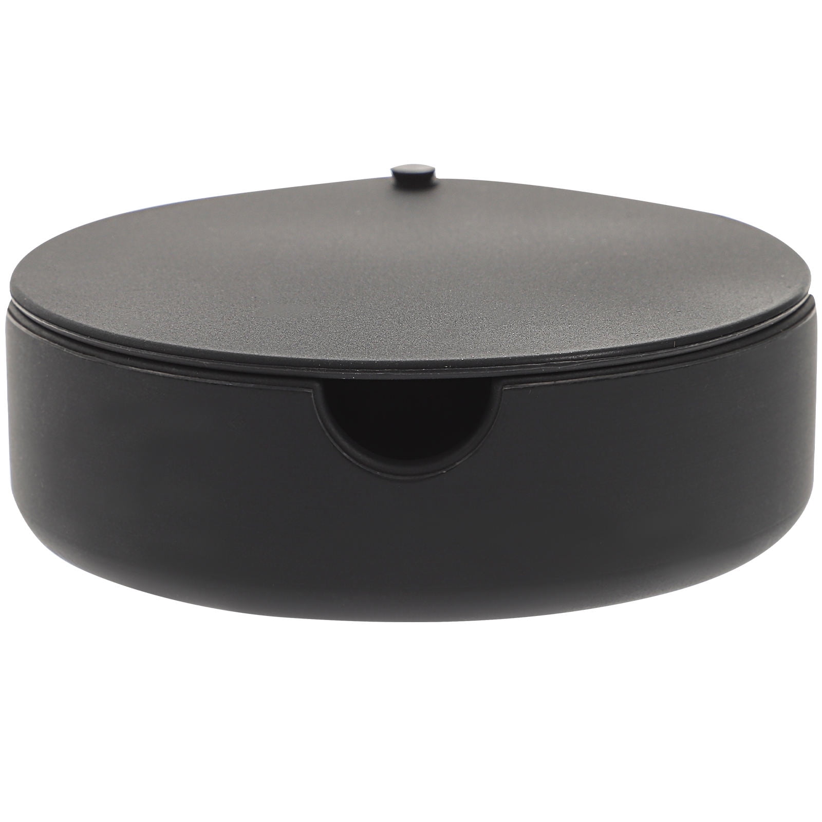 CATIEBYE Black Silicone Ashtray with Lid, Compact and Decorative Design ...