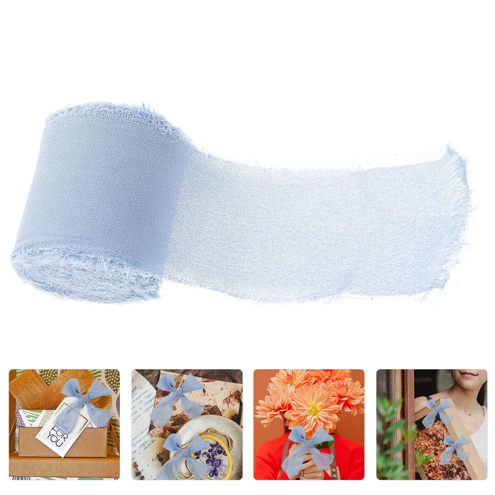 CATIEBYE 1Pack Polyester Fringe Edge Ribbon for Crafting and present ...