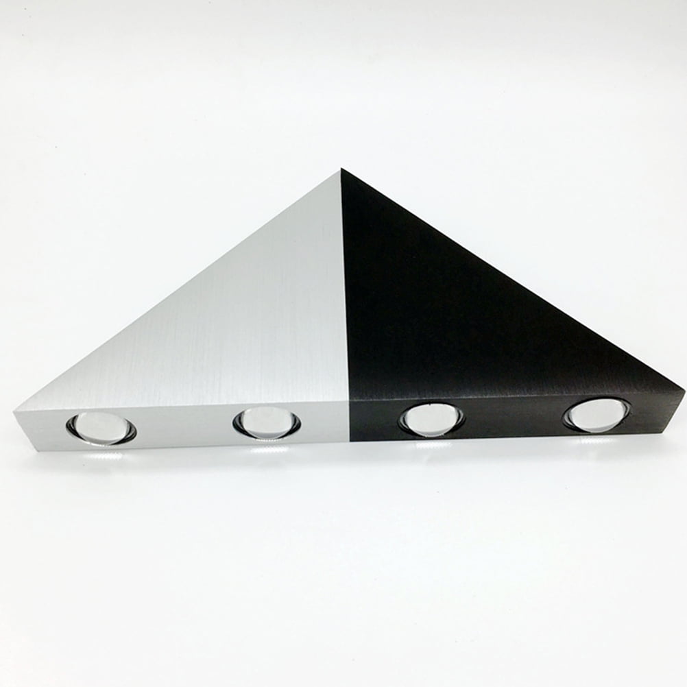 CATIEBYE 1Pack Wall Lamps For Bedroom Modern Stainless Steel Triangle ...