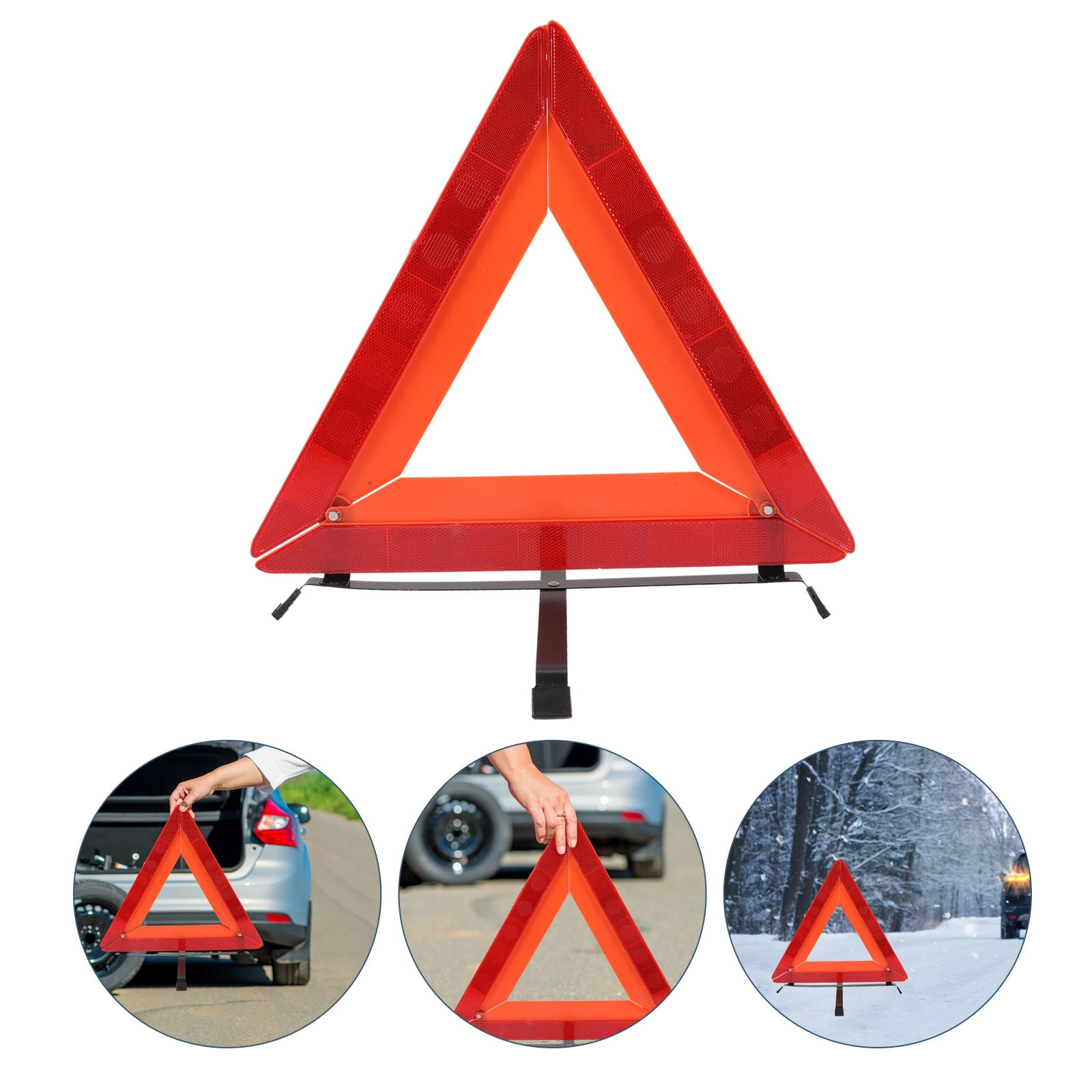 CATIEBYE Reflective Road Triangles in Red for Car - Walmart.com