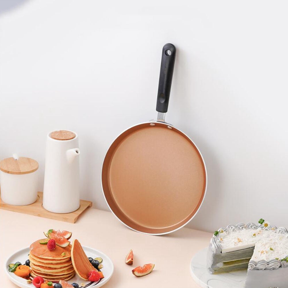 CATIEBYE 1Pc Kitchen Fry Pan with Heat Insulated Comfortable Handle in ...