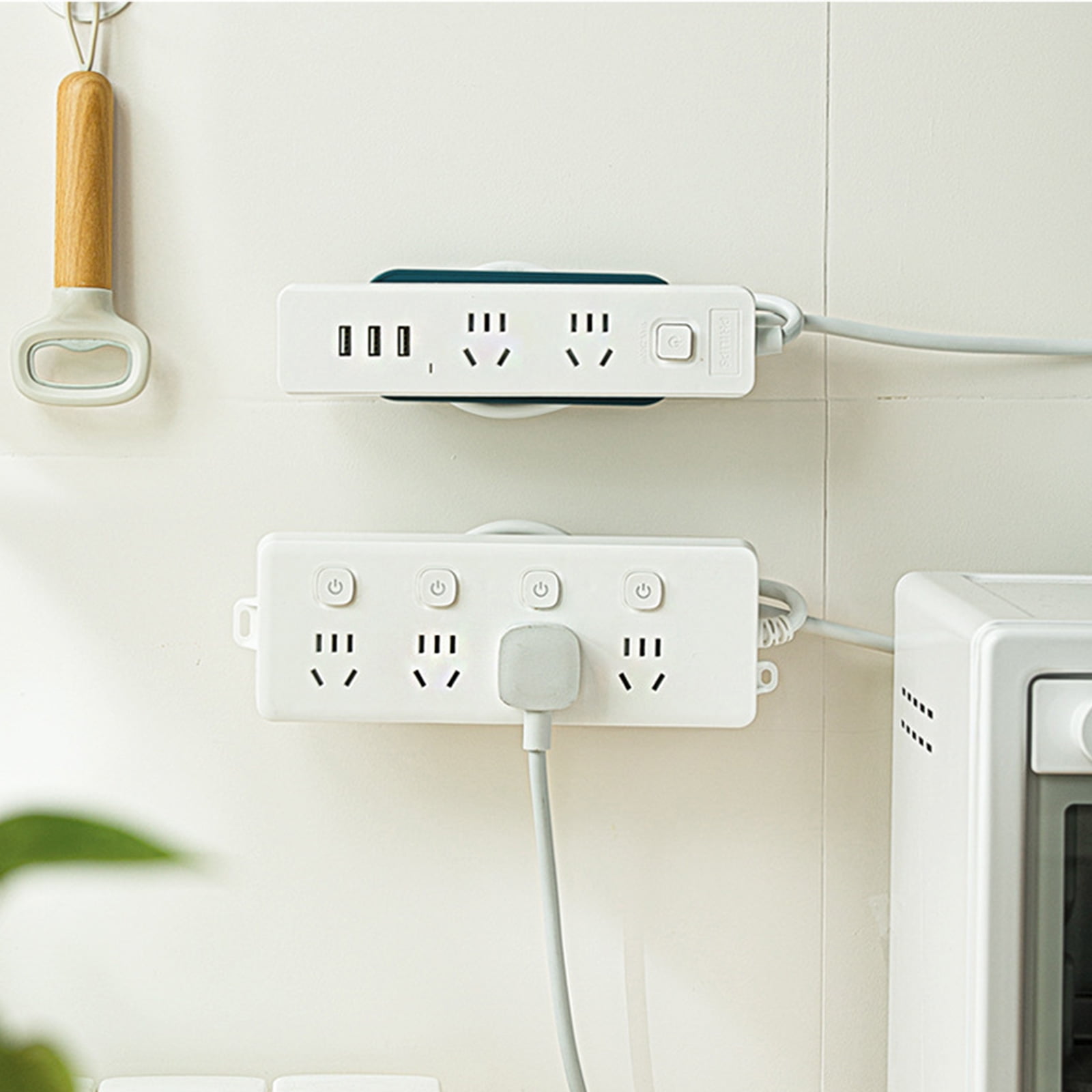 CATIEBYE 1Pcs ABS Material Power Socket Bracket for Wall Organization ...