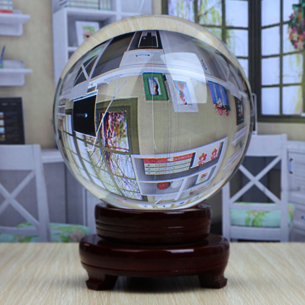 CATIEBYE 1Pcs Crystal Ball Sphere 10X10Cm Glass Photography Prop ...