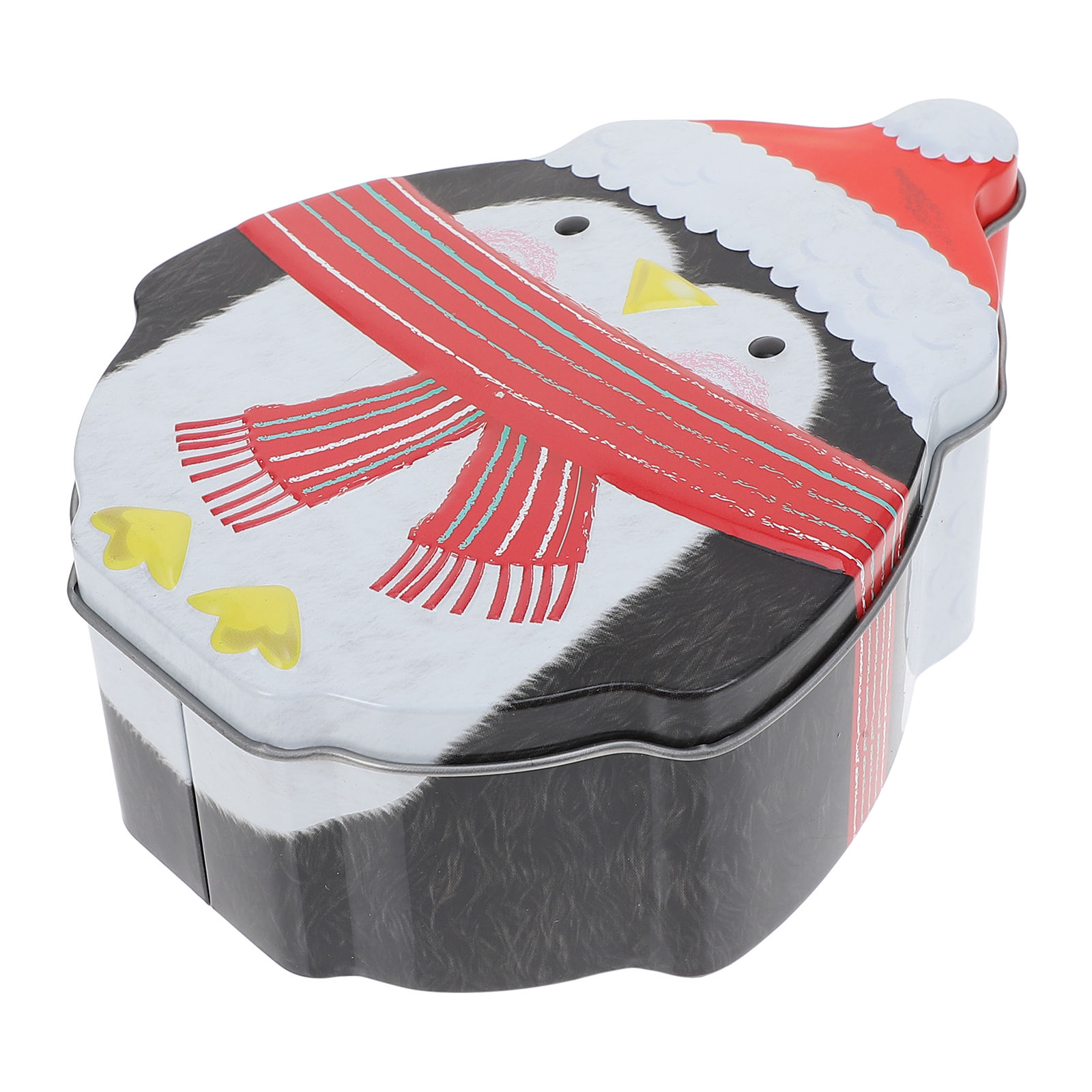 CATIEBYE 1Pcs Multi Color Penguin Shape Tinplate Candy Box for ...