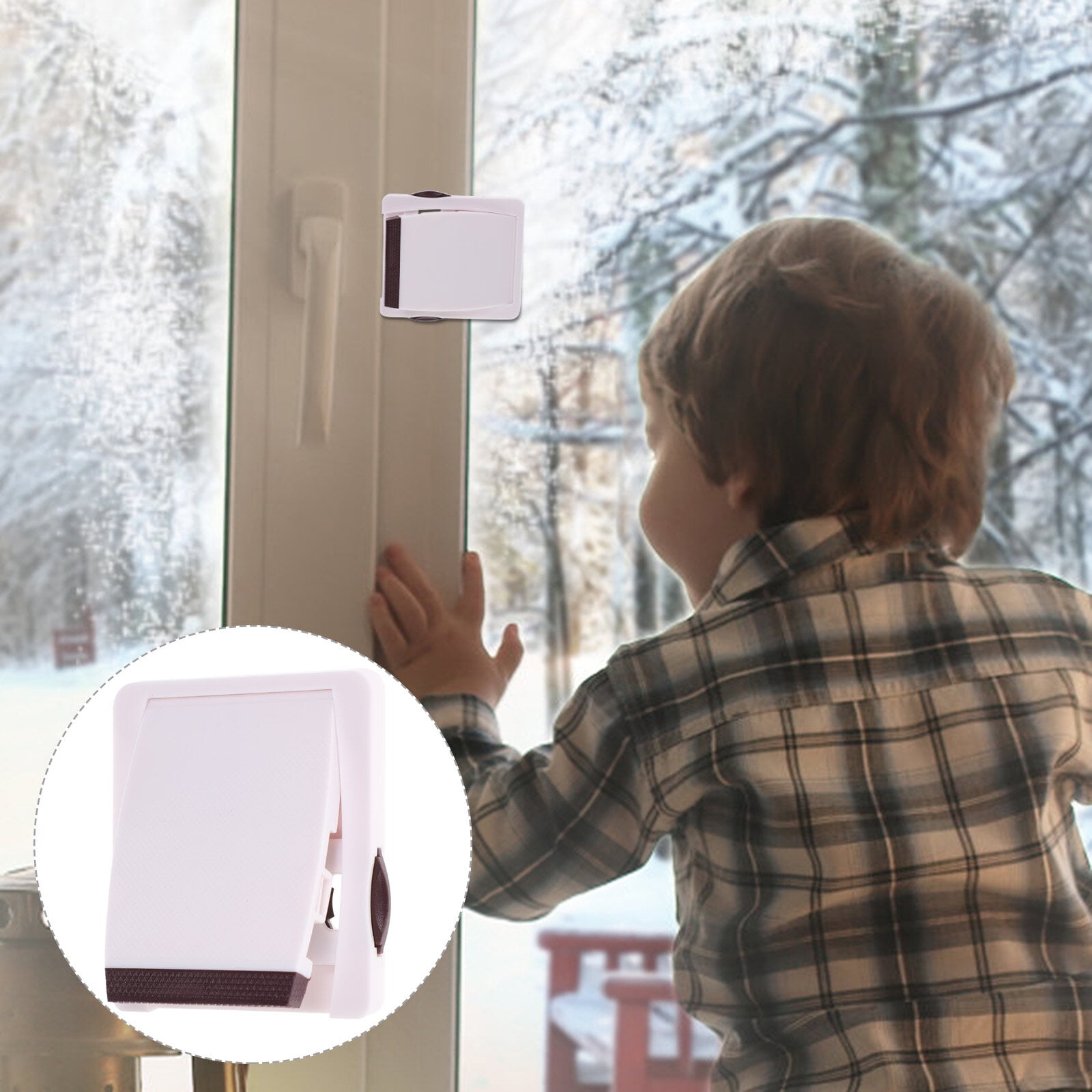 CATIEBYE 1Pcs POM 8.6X3.1in Rectangular Sliding Window Lock with Anti ...