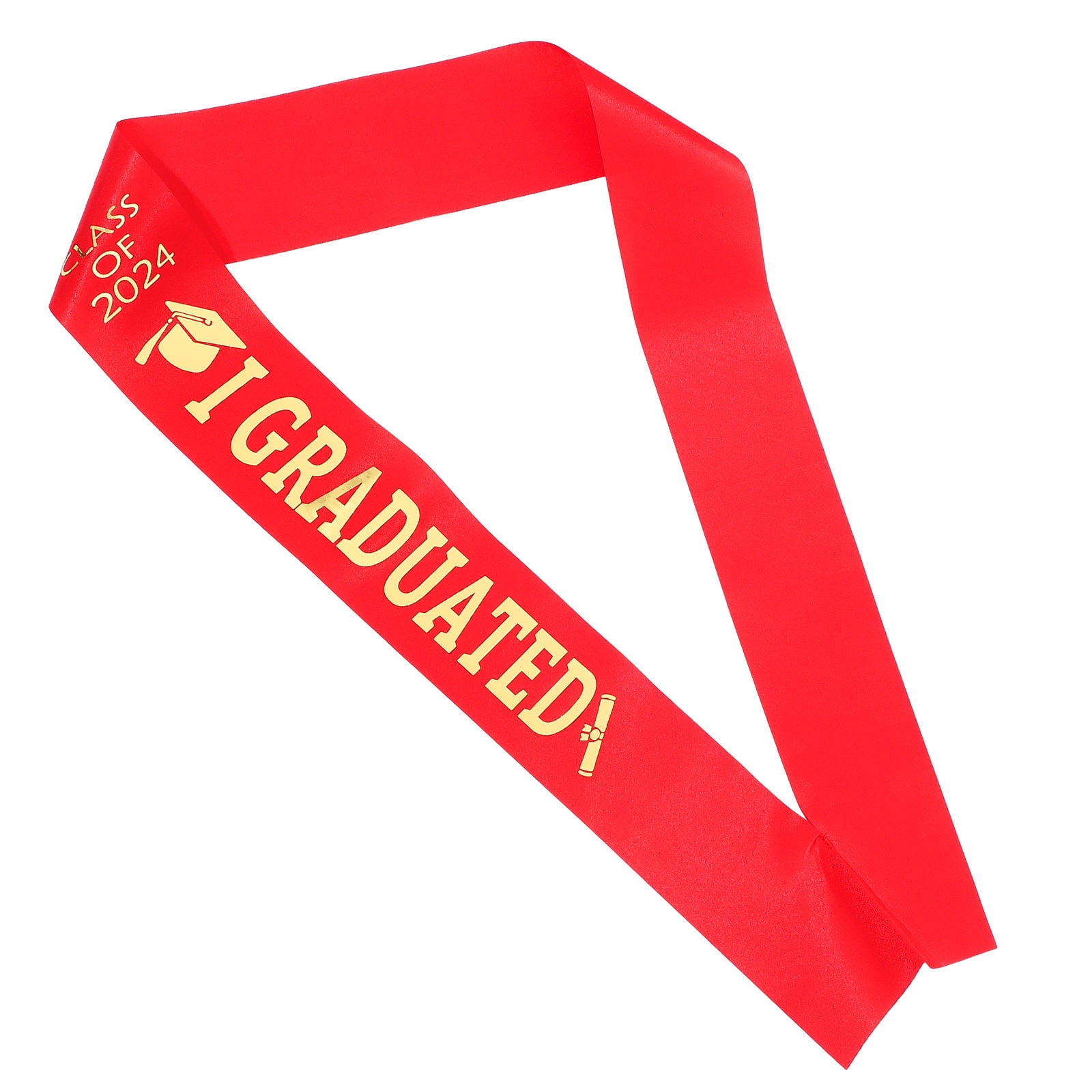 CATIEBYE Red Multi-Functional Graduation Sash, One Size Fits All ...