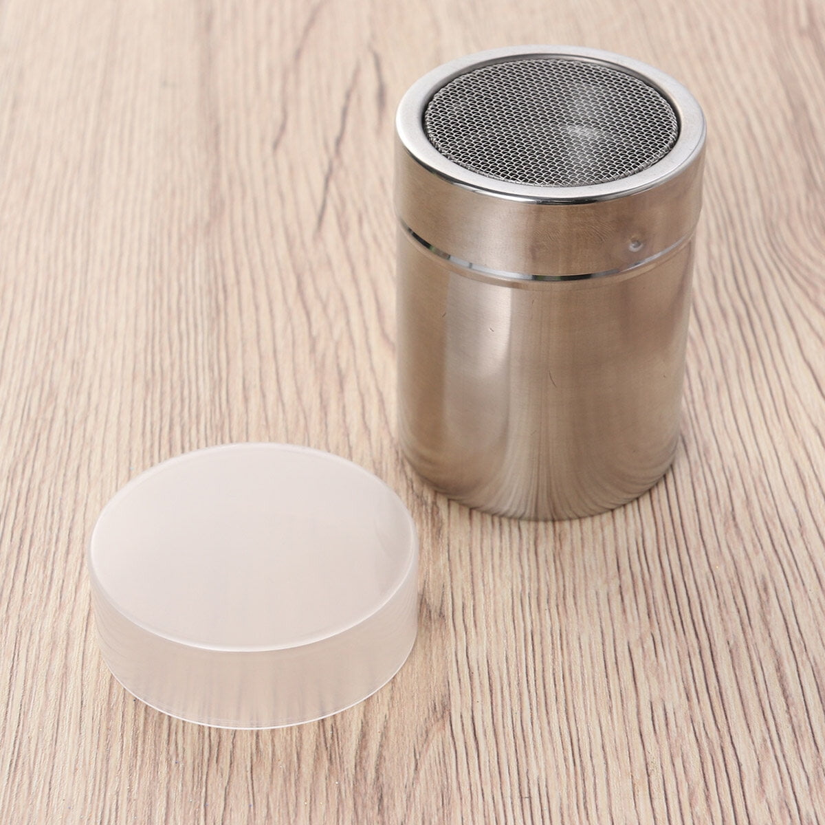 CATIEBYE 1Pcs Spice Jar Silver 6X7.5CM 304 Stainless Steel Stainless ...