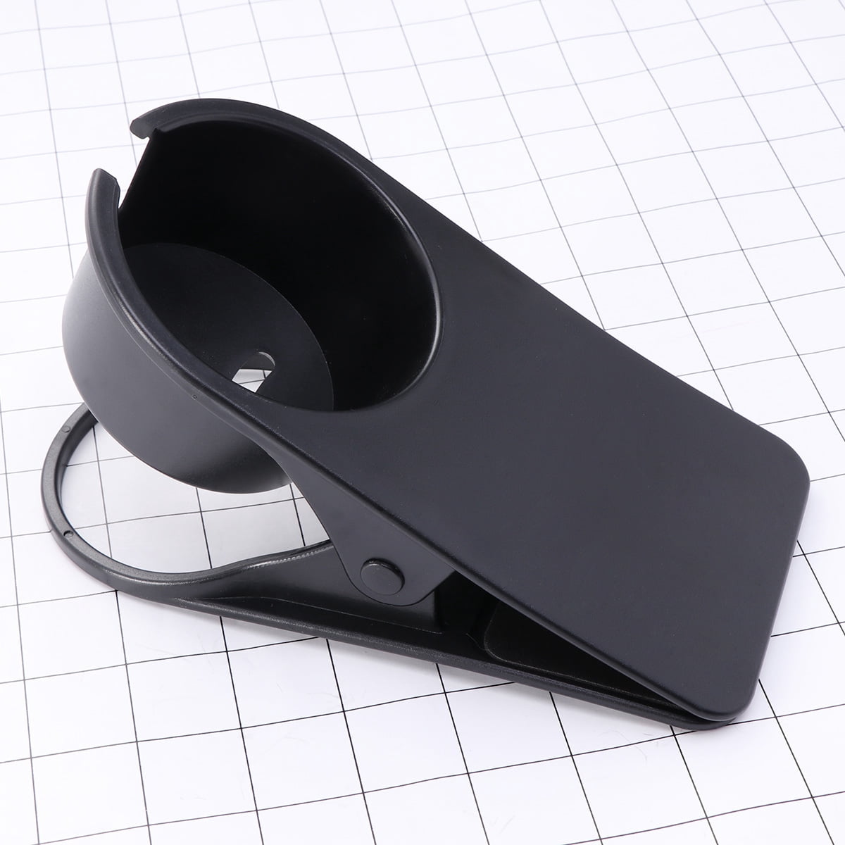 CATIEBYE 1Set Cup Holders for Drinks Black ABS Cup Holder Clip with ...