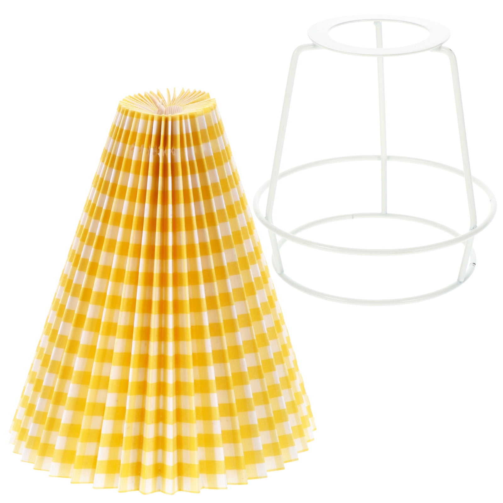 CATIEBYE 1Set Floor Lamp Shade in Yellow with Plicated .4x6.3in ...