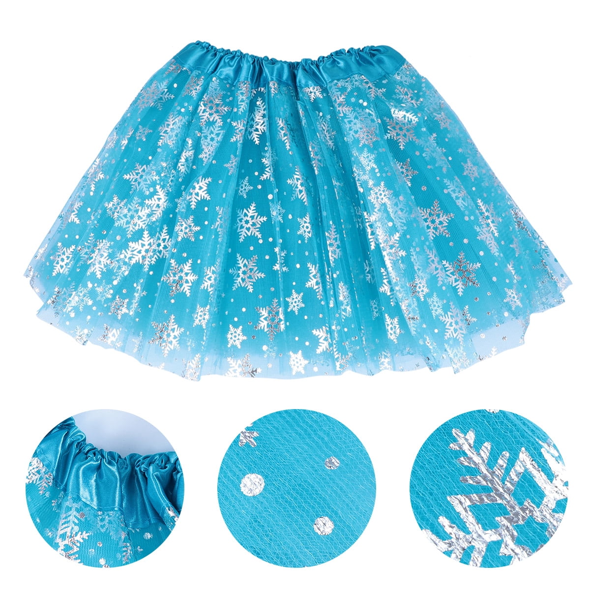 CATIEBYE 1Set Fluffy Blue Tutu Skirt for Baby Girl Dance Costume 11x7in ...