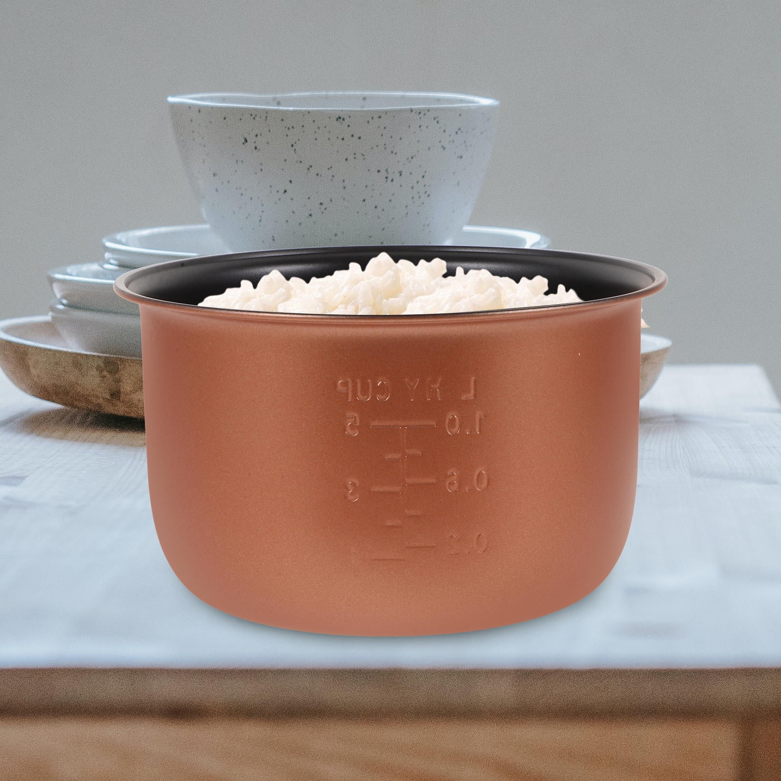 CATIEBYE Cooking Rice Cooker Inner Pot Replacement Golden Aluminum ...