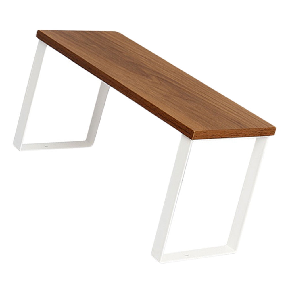 CATIEBYE 1Set Small Spice Rack Iron Wood Rectangular Multi-layer ...