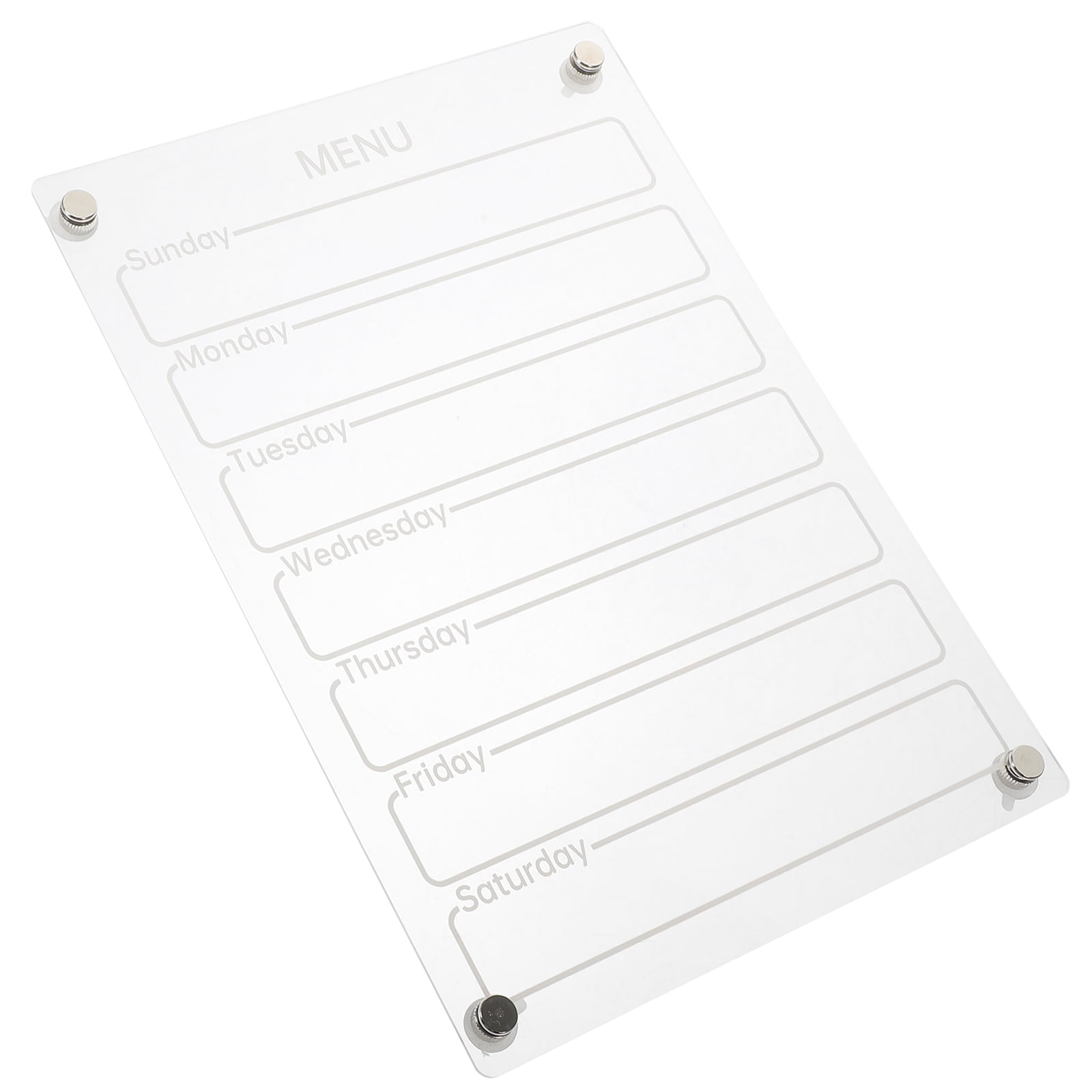 CATIEBYE 1Set Transparent Acrylic Schedule Board for Office Workers 11 ...