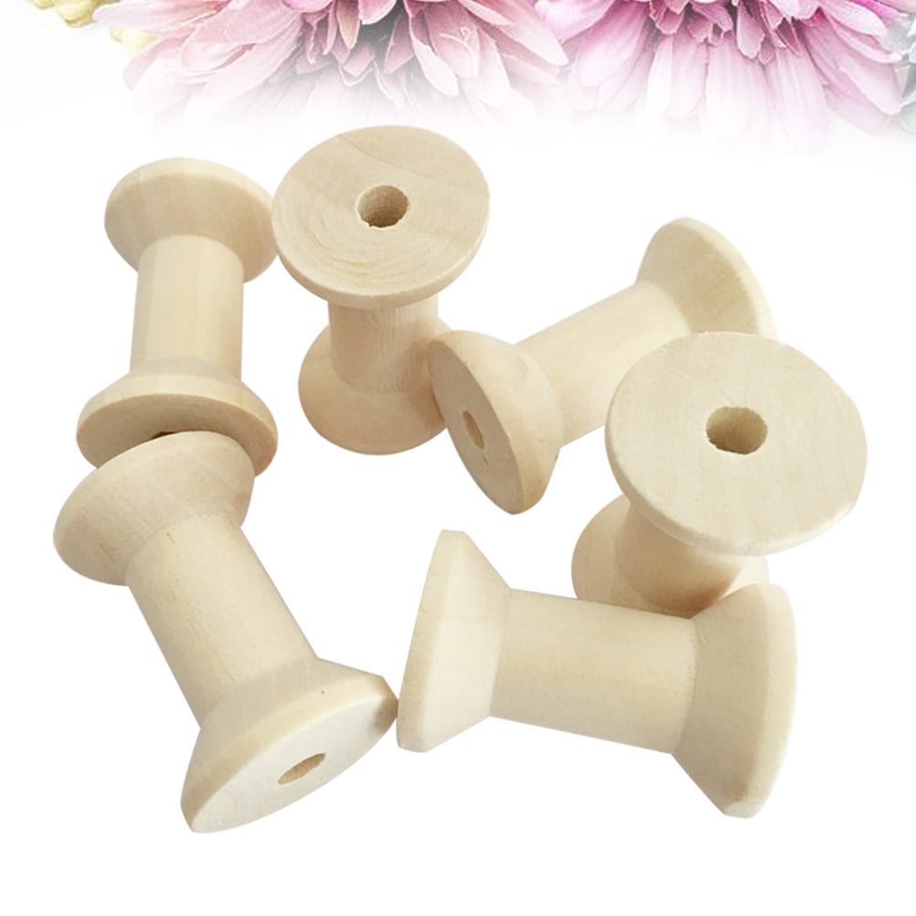 CATIEBYE 20Pack Small Spools Empty For Wire Ribbon Needlework 1.6x0.8x0 ...