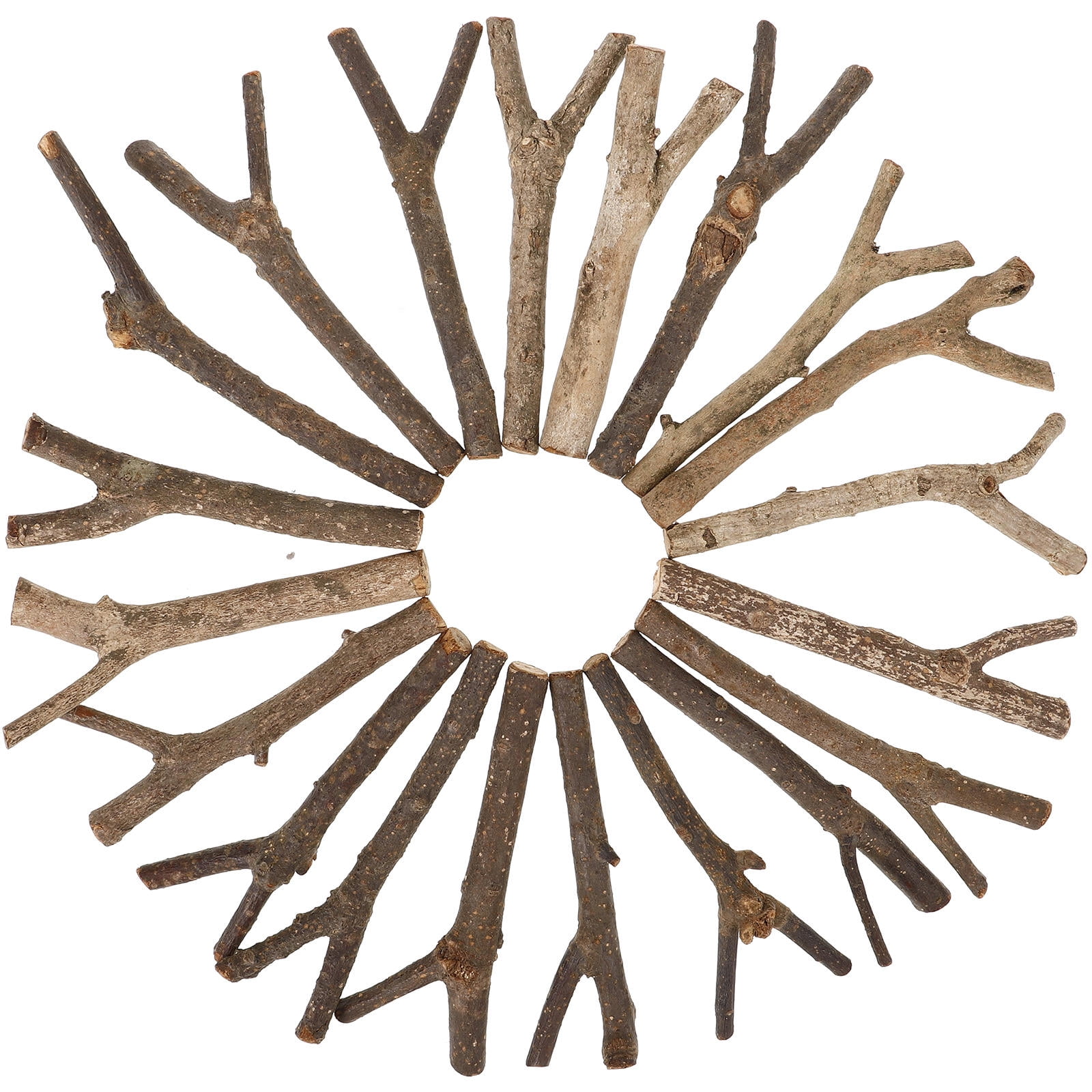 CATIEBYE 20Pcs Wood Twigs for Crafts and DIY Projects with Y Shaped ...