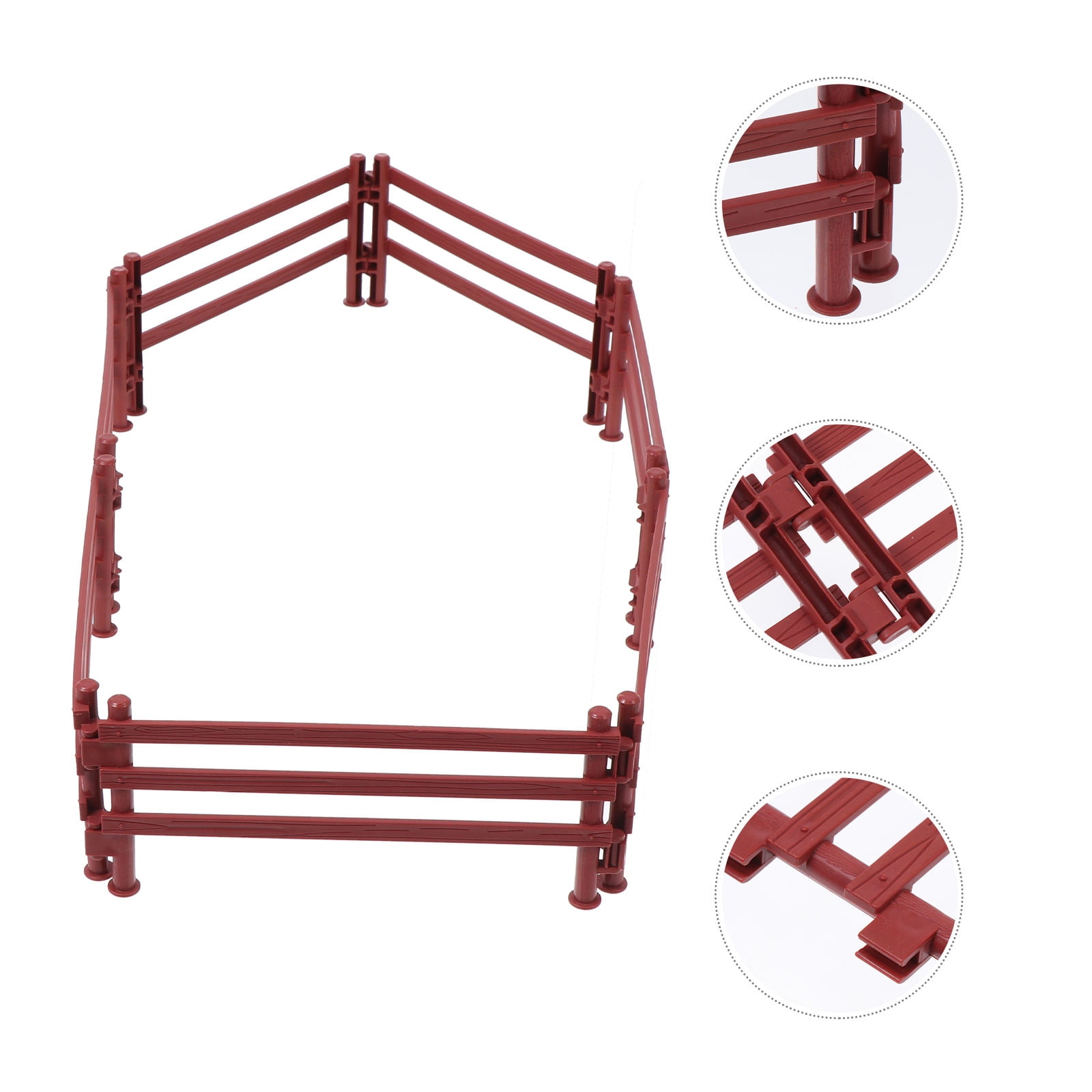 CATIEBYE 20pcs Farm Fence Realistic Fencing Panel Accessories For Mini ...