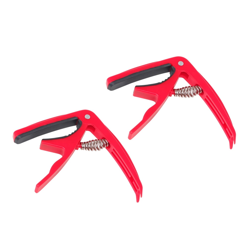 CATIEBYE 2Pack Guitar Accessory Capo Red Color Compact Shape for Folk ...
