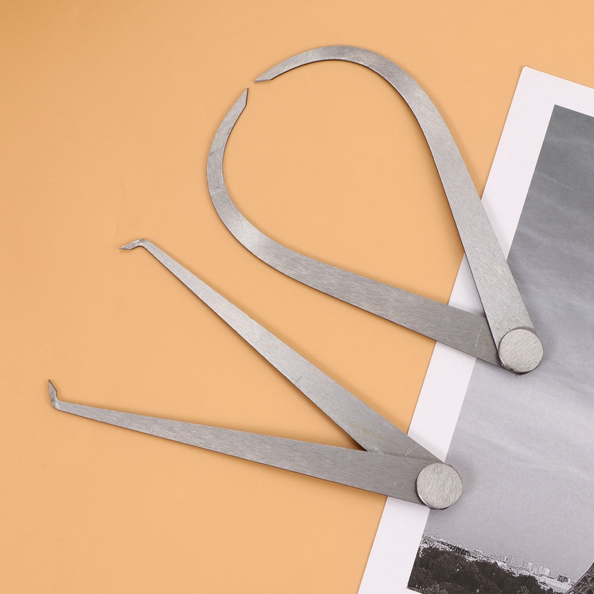 CATIEBYE 2Pcs Callipers for Measuring Silver Stainless Steel with ...