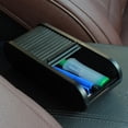 CATIEBYE 2Pcs Car Trunk Organizer Black Plastic Storage Box for Drivers ...