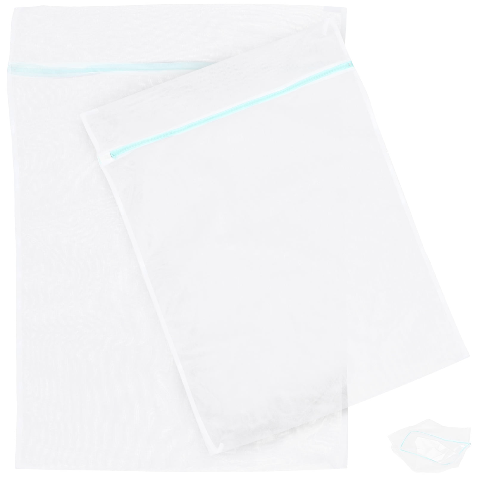 CATIEBYE Mesh Laundry Bags Zipper Clothes Washing Bags Polyester 2Set ...