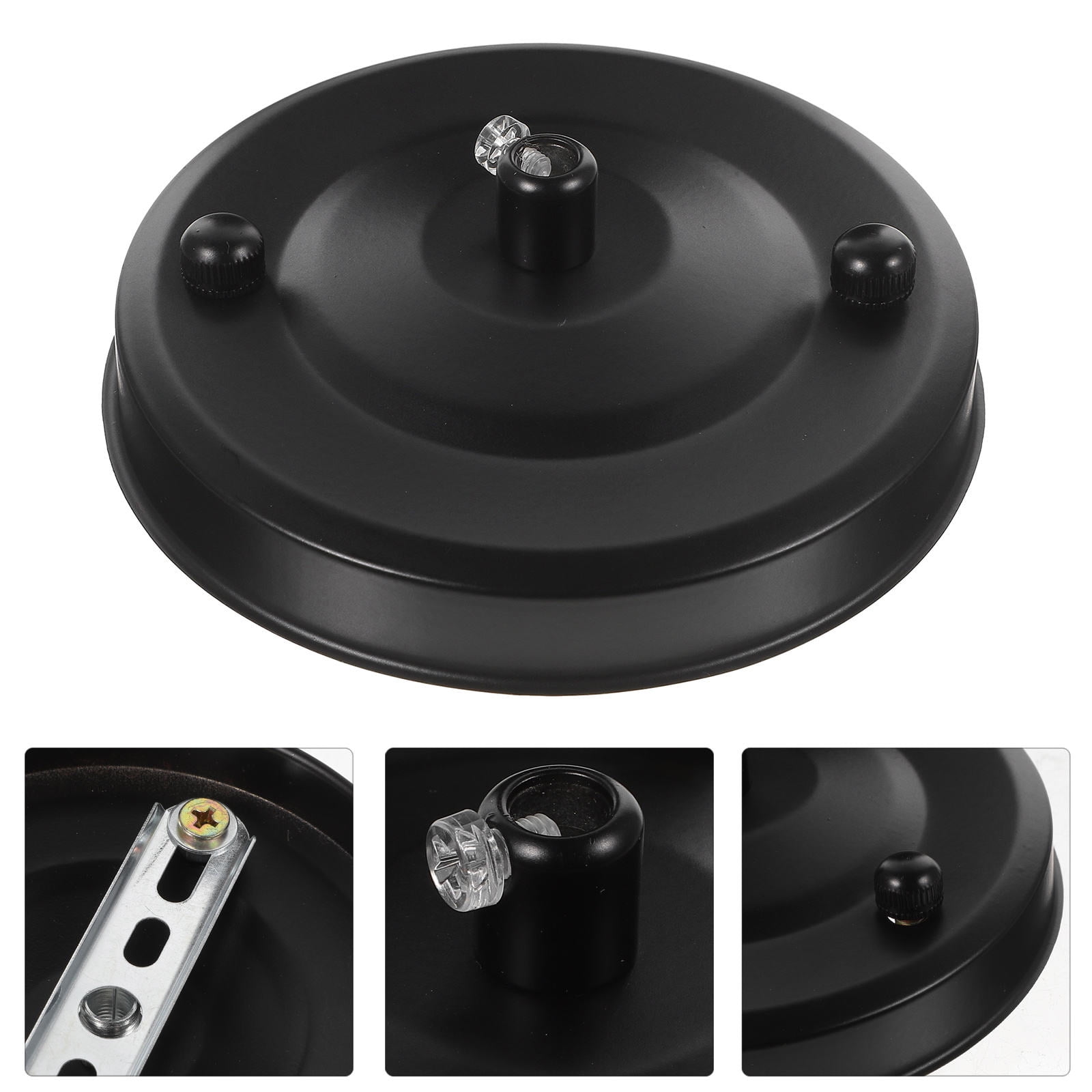 CATIEBYE 2Pcs Metal Ceiling Light Mounting Bracket 10.00X10.00X1.40CM ...