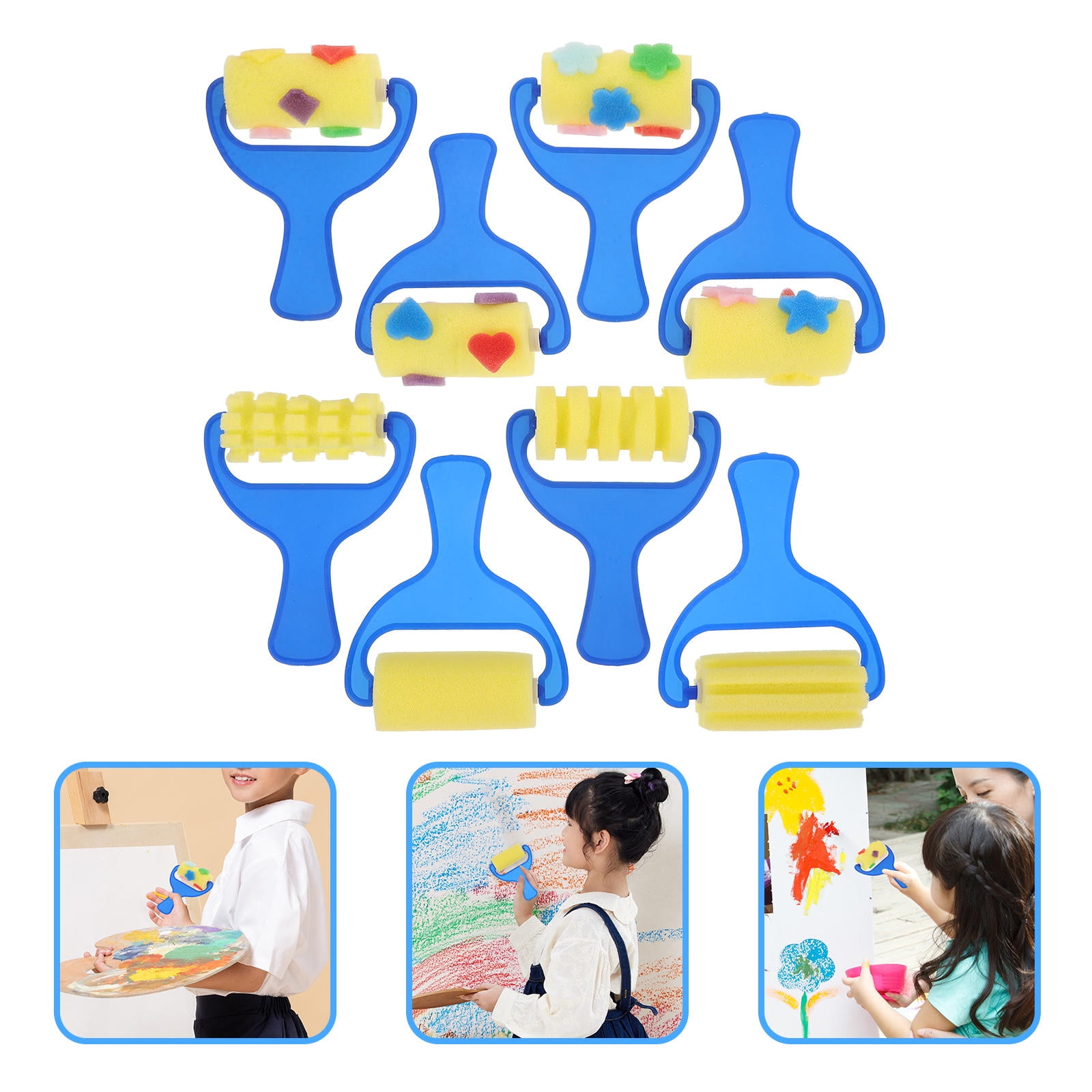 CATIEBYE 2Set Childs Painting Sponges Sponge for Painting DIY Tool for ...