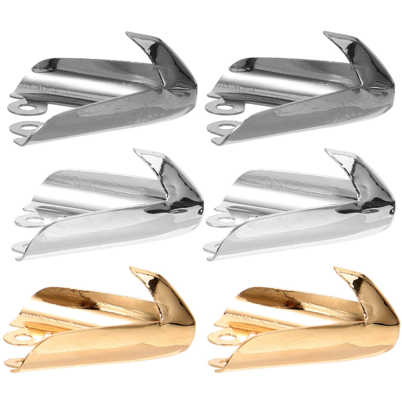 CATIEBYE 3Pairs High Heels Toe Caps 1.4x1.2x0.6in Pointed Simple and ...