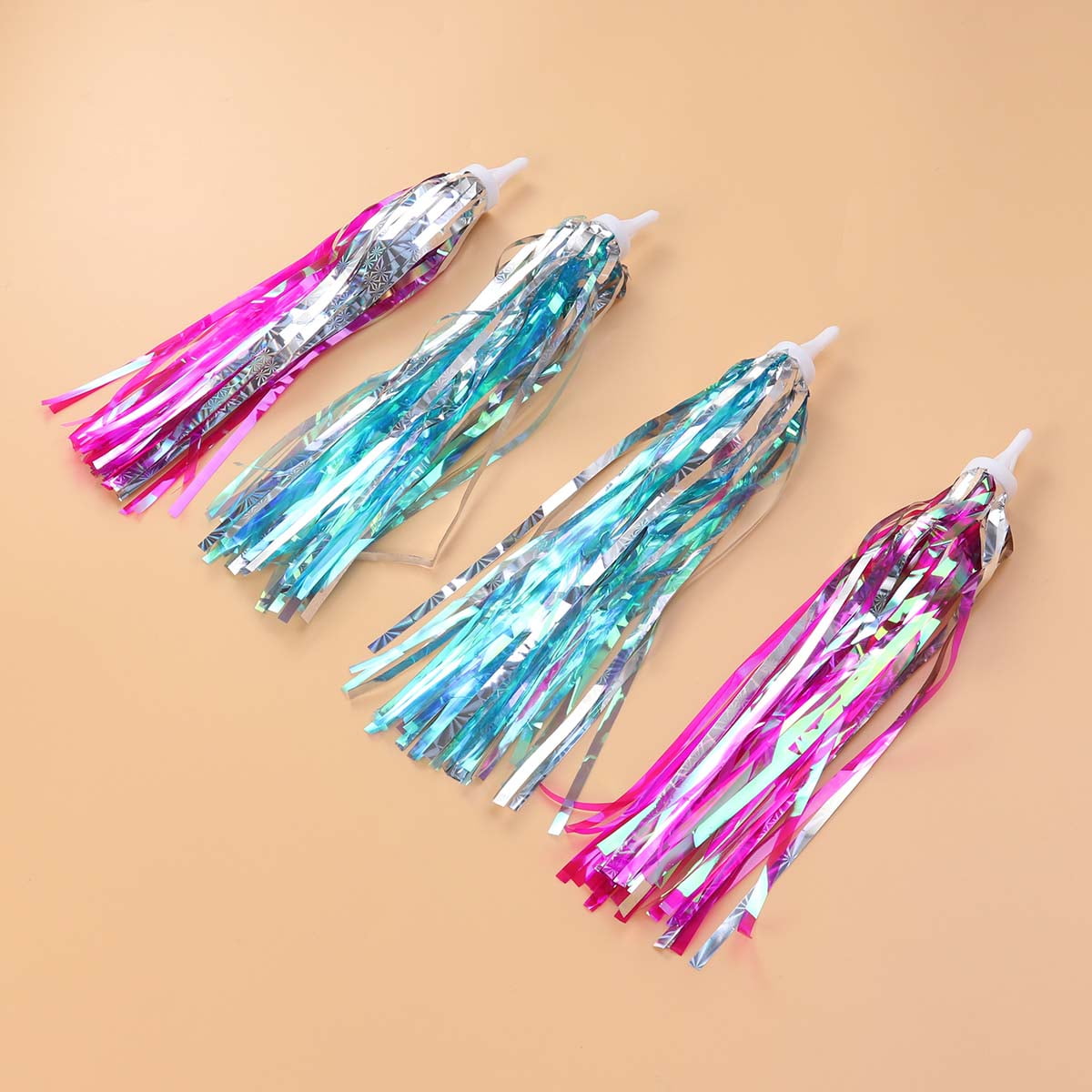 CATIEBYE 4Pcs Blue Tassel Ribbon for Kids Bike and Scooter Handlebar ...