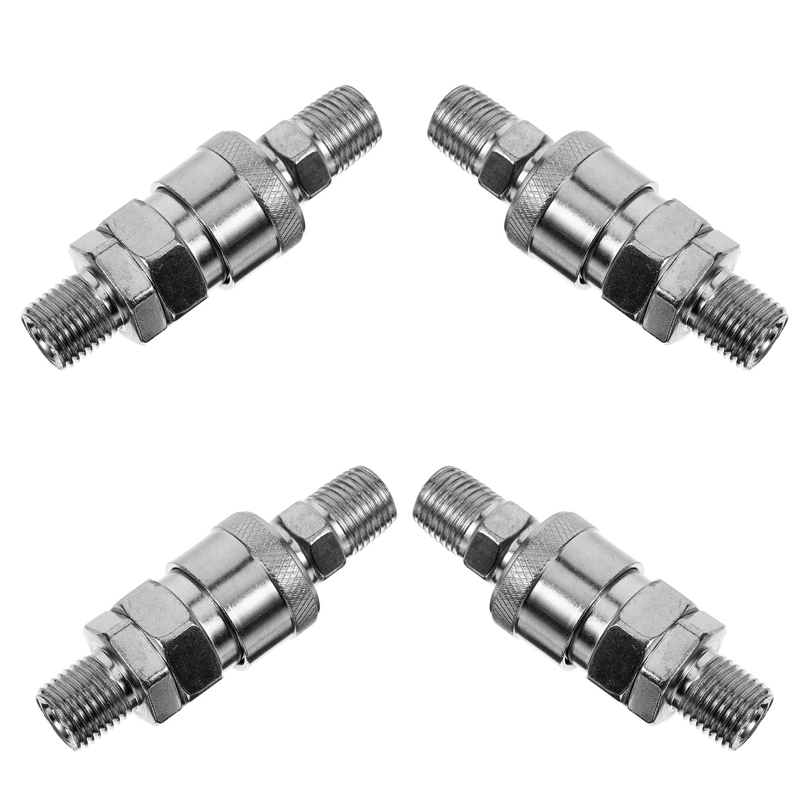 CATIEBYE 4Pcs Metal Quick Pneumatic Air Couplers with Easy Connect ...