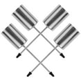 CATIEBYE 4Pcs Stainless Steel Candle Cup Inserts with Spike for ...