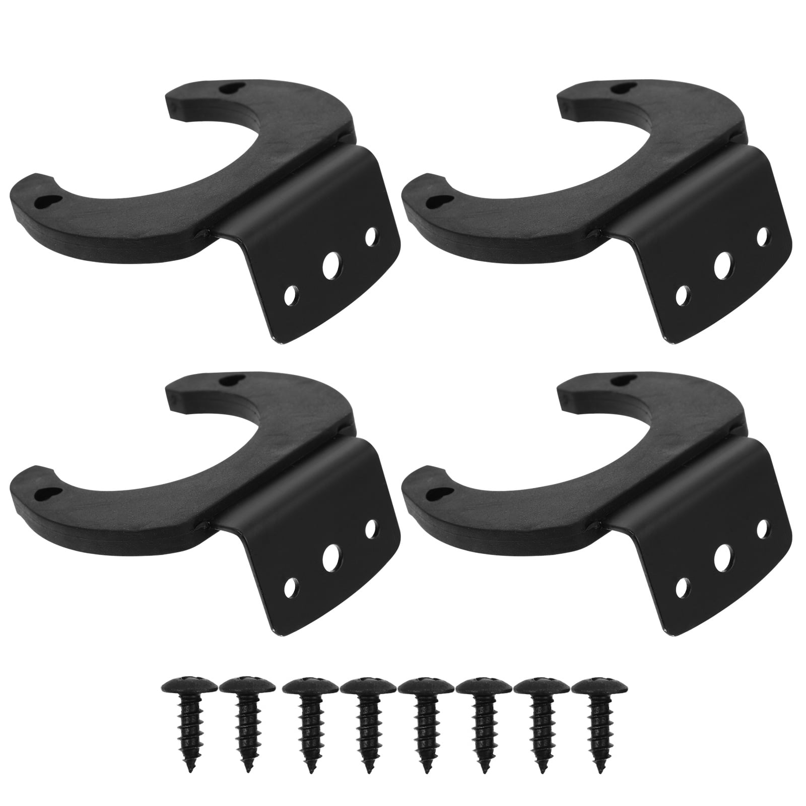 CATIEBYE 4Set Microphone Hook Black Silicone Iron Mic Wall Mounts for ...