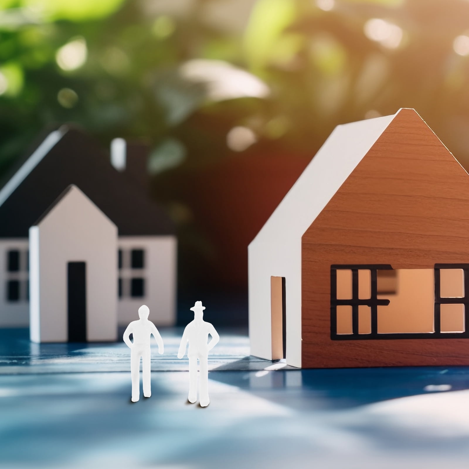 CATIEBYE 50Pack Miniature Standing People White Scale Figures For Model ...