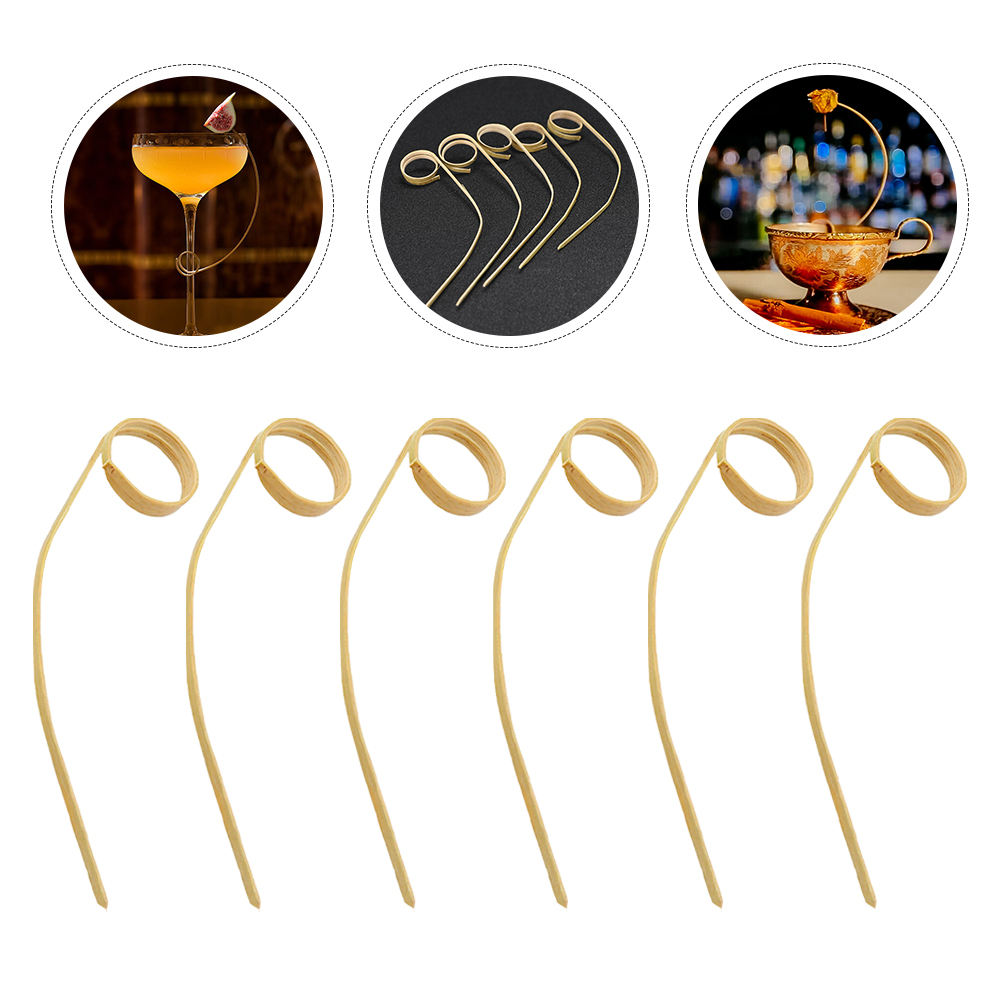 CATIEBYE 50Set Portable Cocktail Picks Stick Disposable for Cocktail ...