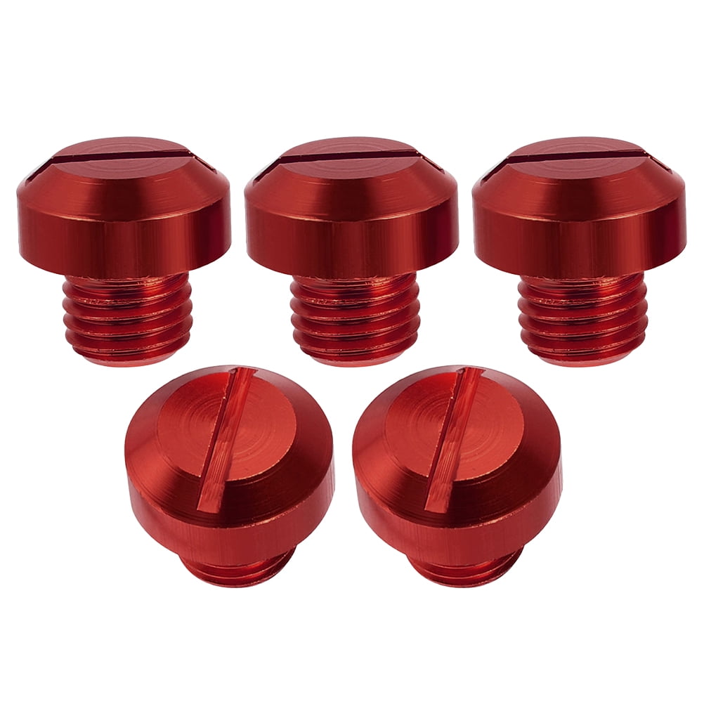 CATIEBYE 5Pcs Red Motorcycle Mirror Plug Decorative Rearview Mirror ...