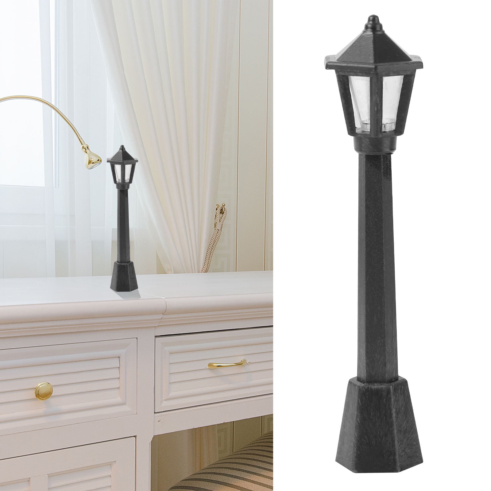 CATIEBYE 6Pcs Miniature Street Lights Model Railway Train Lamp Small ...