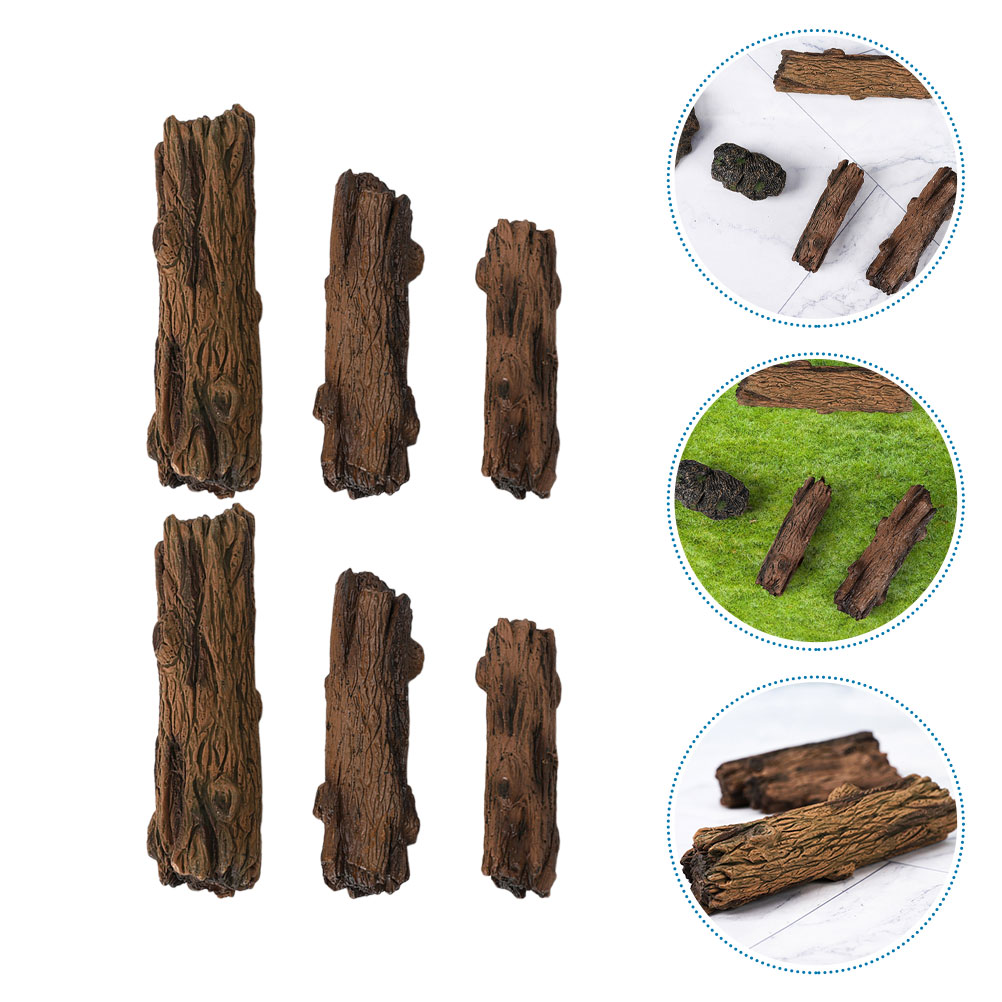 CATIEBYE 6Pcs Realistic Style Mini Stumps for Model Enthusiasts Office ...