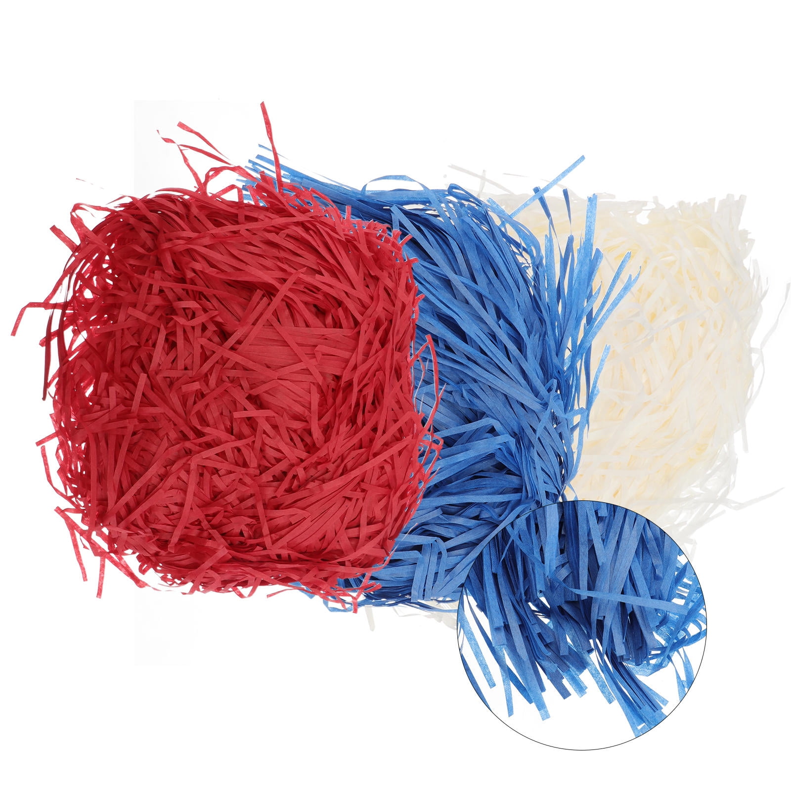 CATIEBYE 6Pcs Shredded Paper for Wrapping Supplies in Red Navy Blue ...